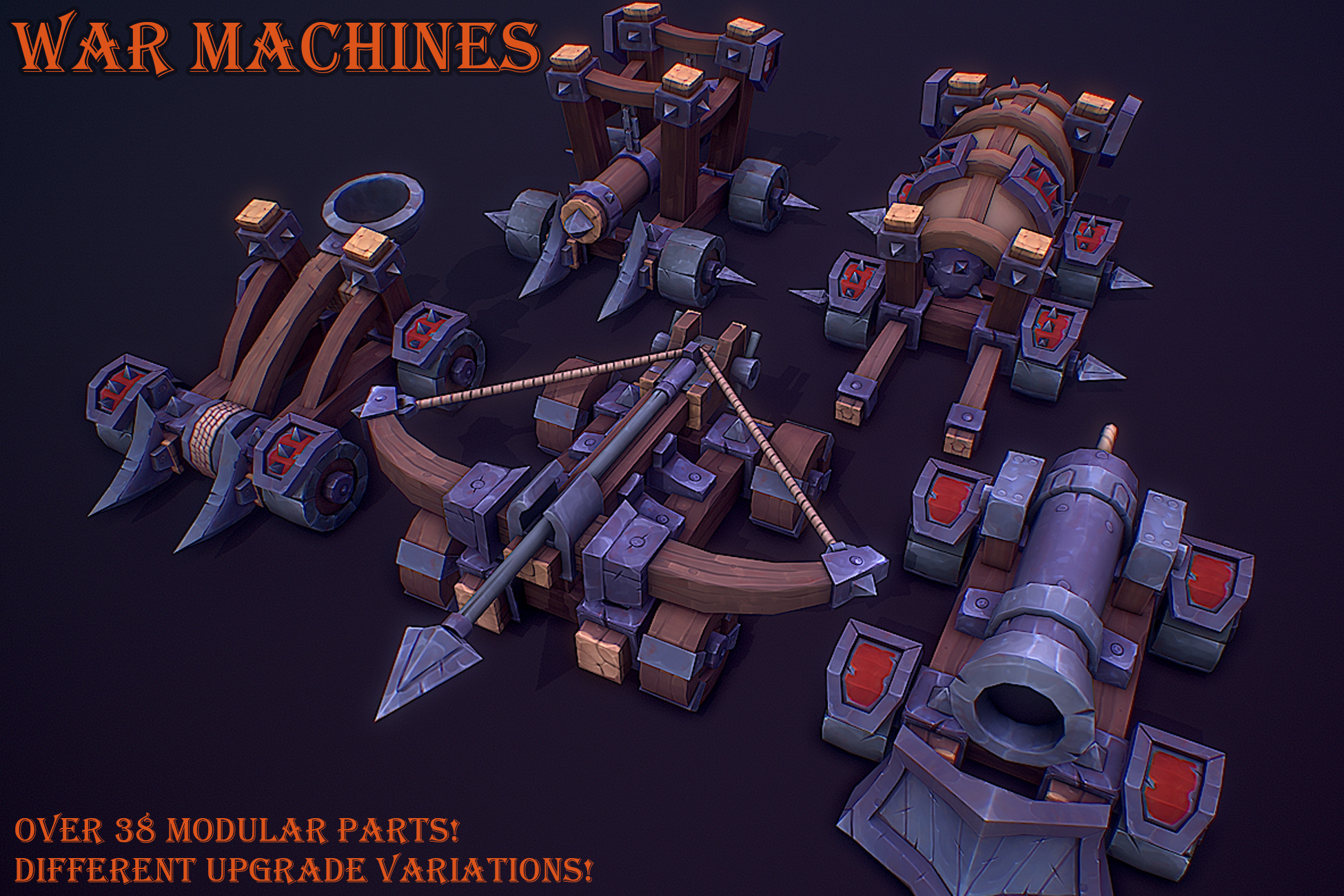 Stylized War Machines | 3D 판타지 | Unity Asset Store
