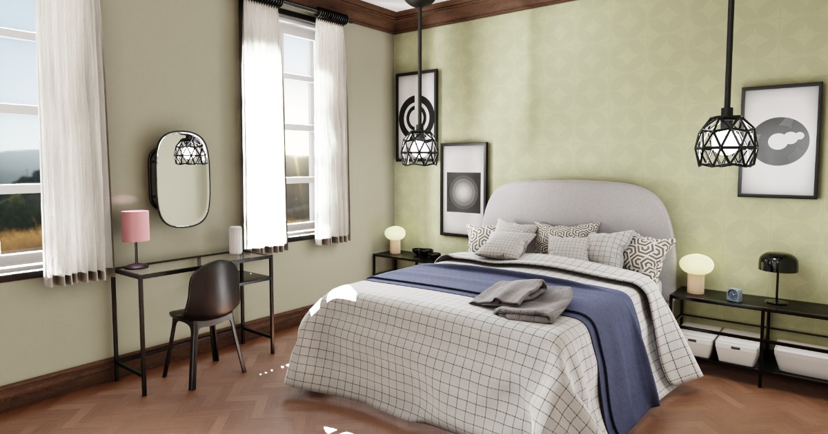 Complete Bedroom: Peace and Elegance | 3D Interior | Unity Asset Store
