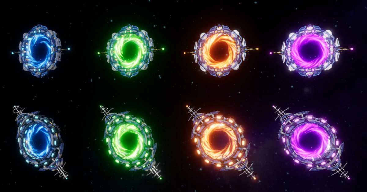 Sci-Fi Space Portal Gates Pack | VFX Particles | Unity Asset Store