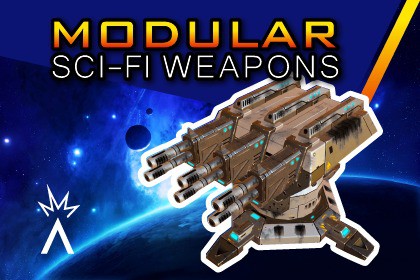 Modular Sci-Fi Weapons | Unity AssetStore Price down information