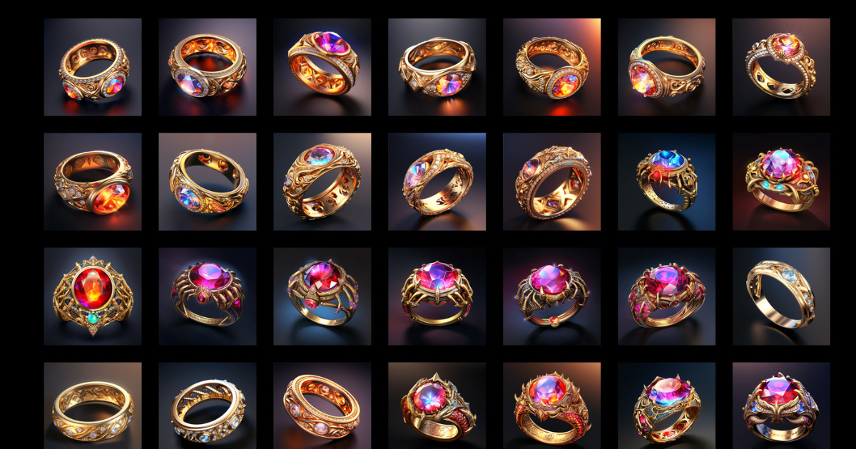 High Resolution Beautiful Rings Pack, 100+ Icons | 2D Icons | Unity ...