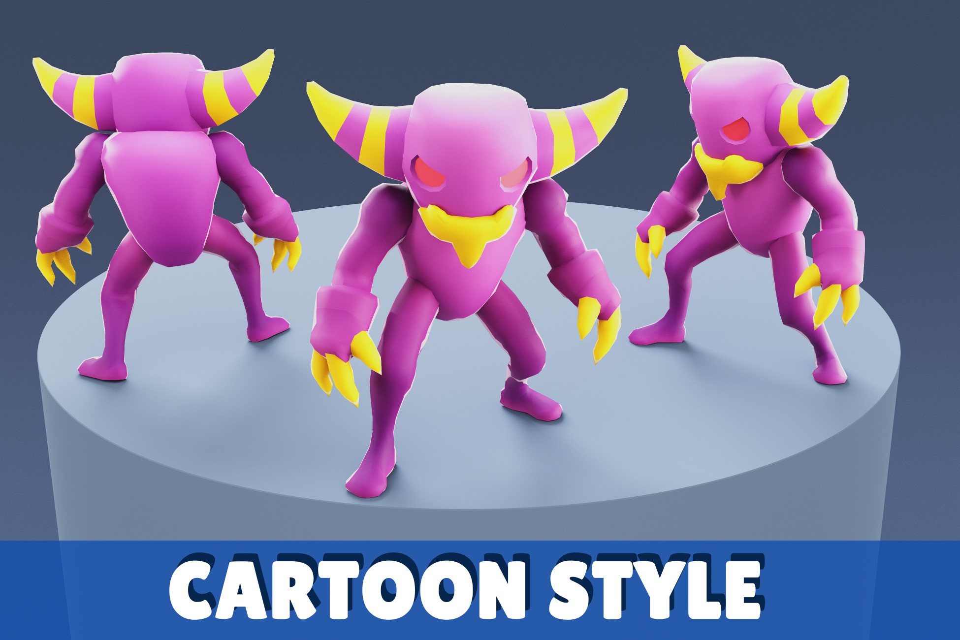 Cartoon Characters - Medium Devil Warrior | 3D Creatures | Unity Asset ...