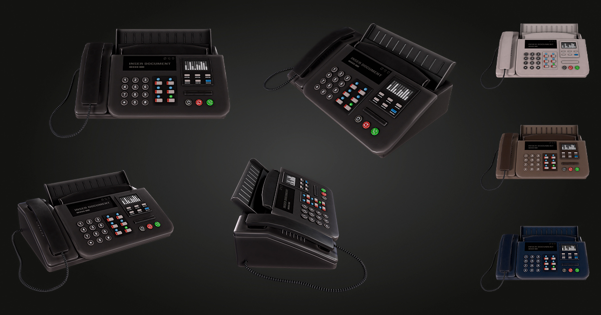 Phone Fax Vol. 1 | 3D Props | Unity Asset Store