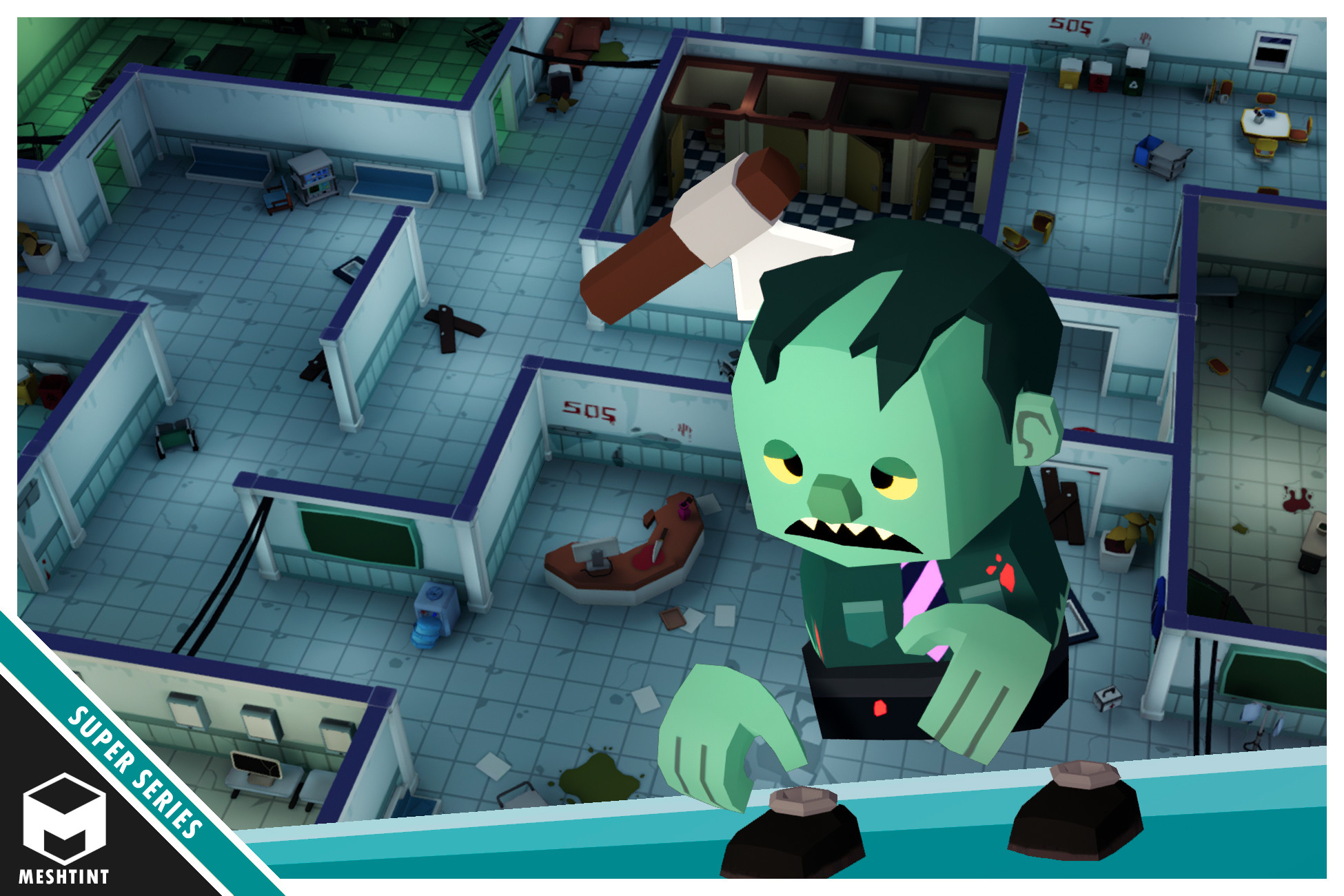 Super Zombies In Hospital Pack | 3D 도시 | Unity Asset Store