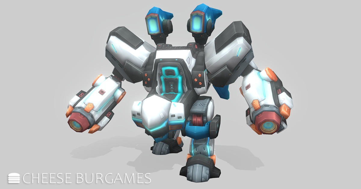 Cartoon Mecha Skin #2 | 3D Robots | Unity Asset Store