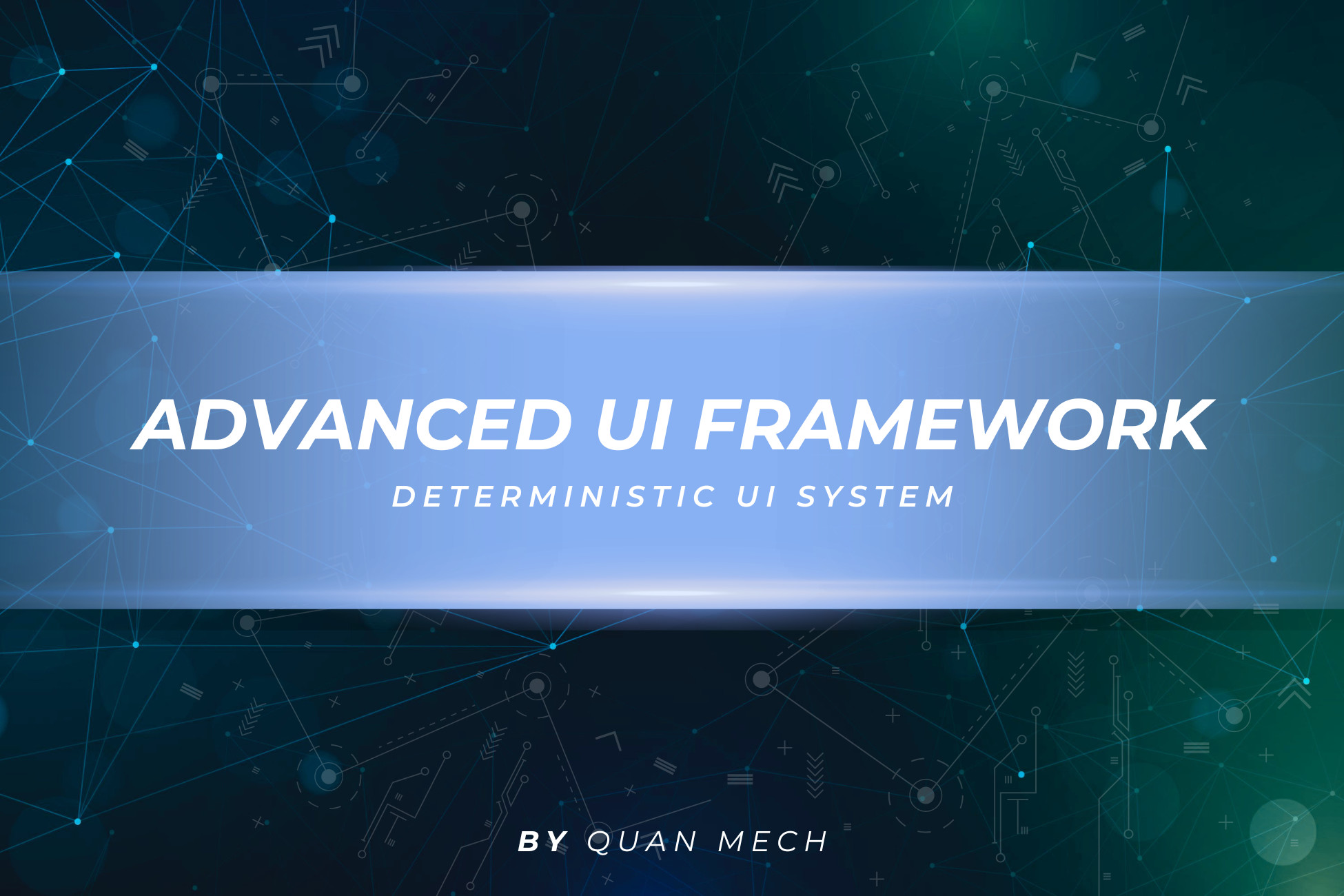 Advanced UI Framework — Deterministic UI System | GUI Tools | Unity ...
