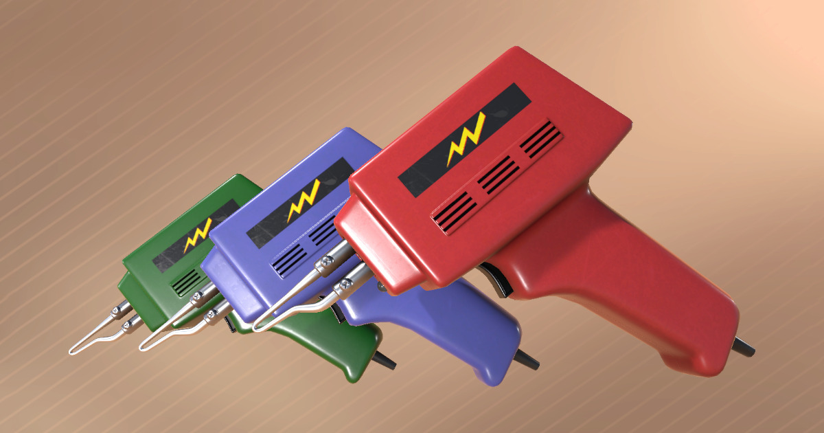 Soldering Gun Set | 3D Tools | Unity Asset Store