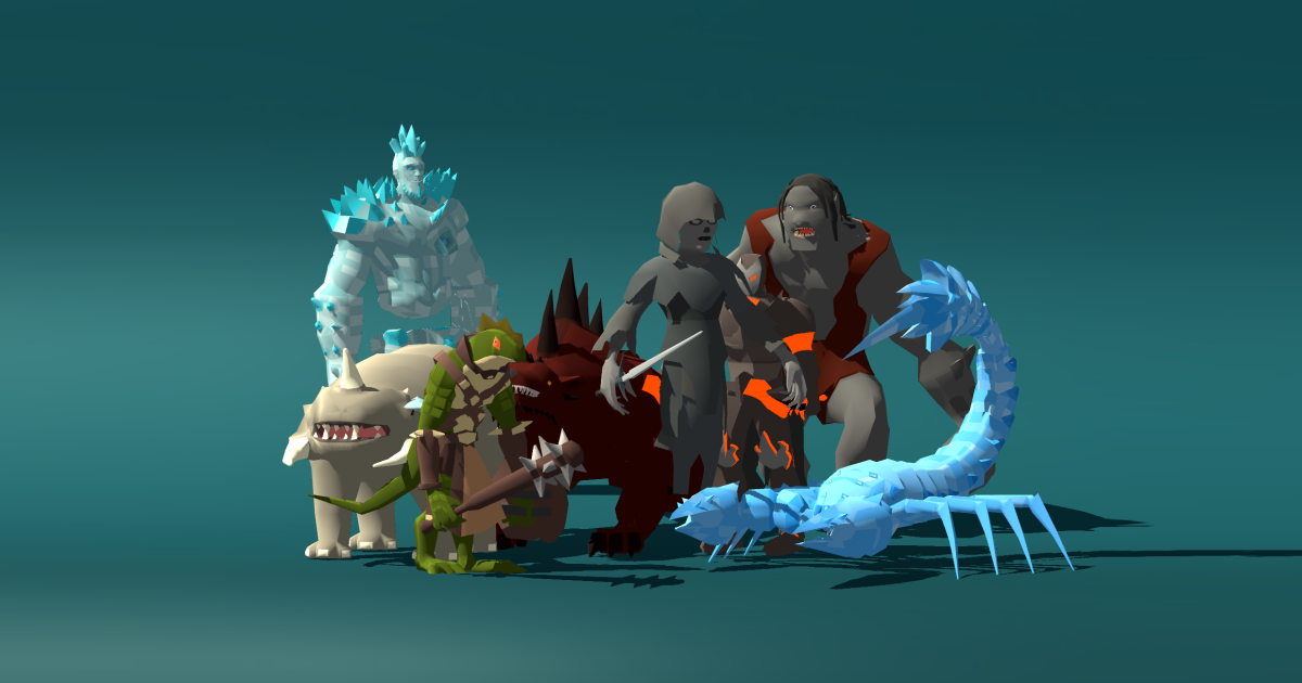 Medieval Fantasy - All Monsters | 3D Creatures | Unity Asset Store