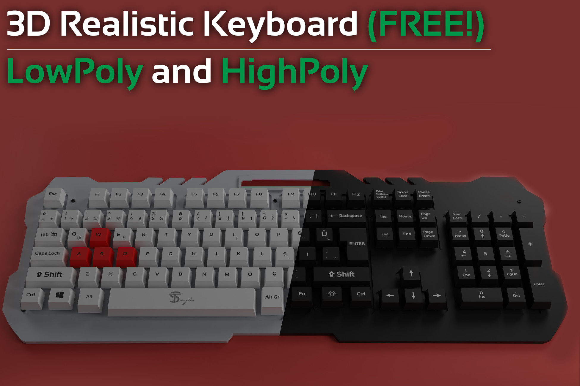 Realistic Computer Keyboard | 3D Electronics | Unity Asset Store