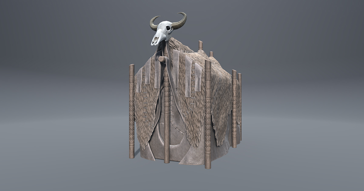 Shamanic Hut | 3D Exterior | Unity Asset Store