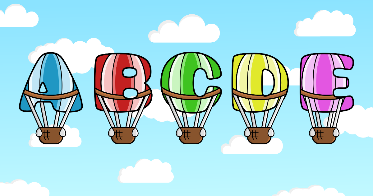 The Hot Air Balloons Alphabet | 2D Characters | Unity Asset Store