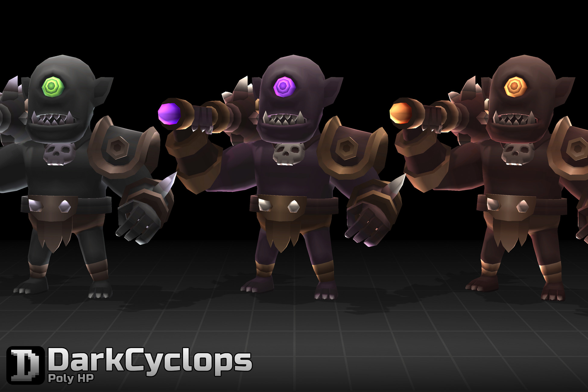 Poly HP - DarkCyclops | 3D Creatures | Unity Asset Store