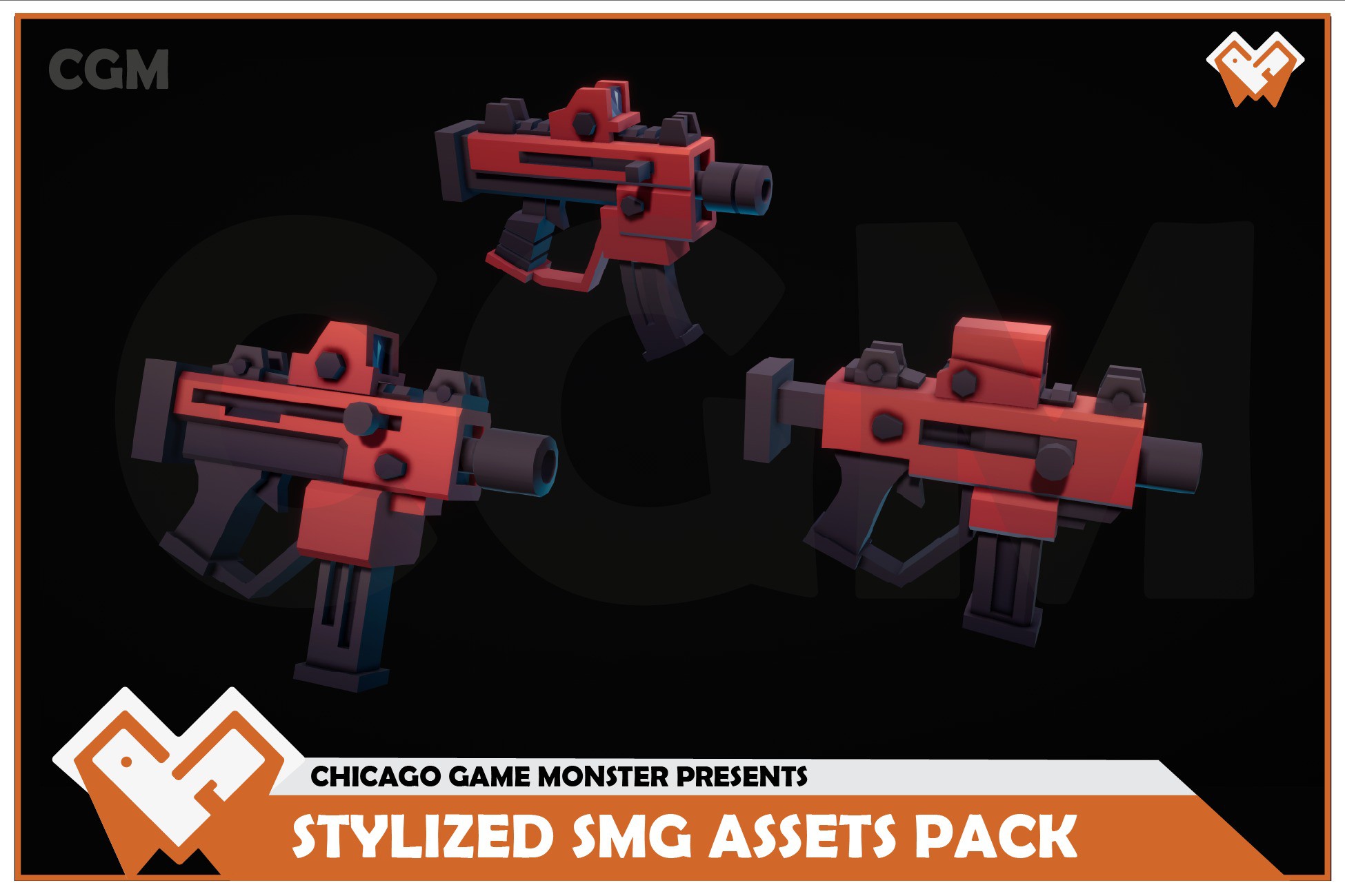 Stylized SMG Assets Pack by Chicago Game Monster