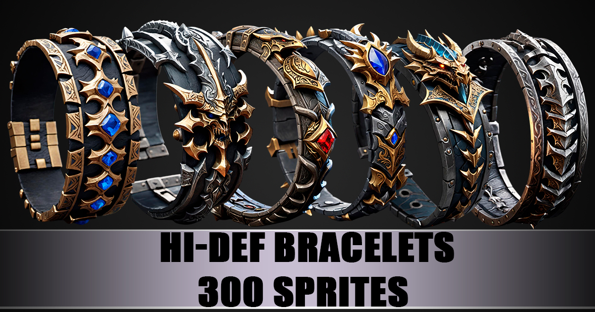 Hi-Def Bracelets 300 Sprites | 2D | Unity Asset Store