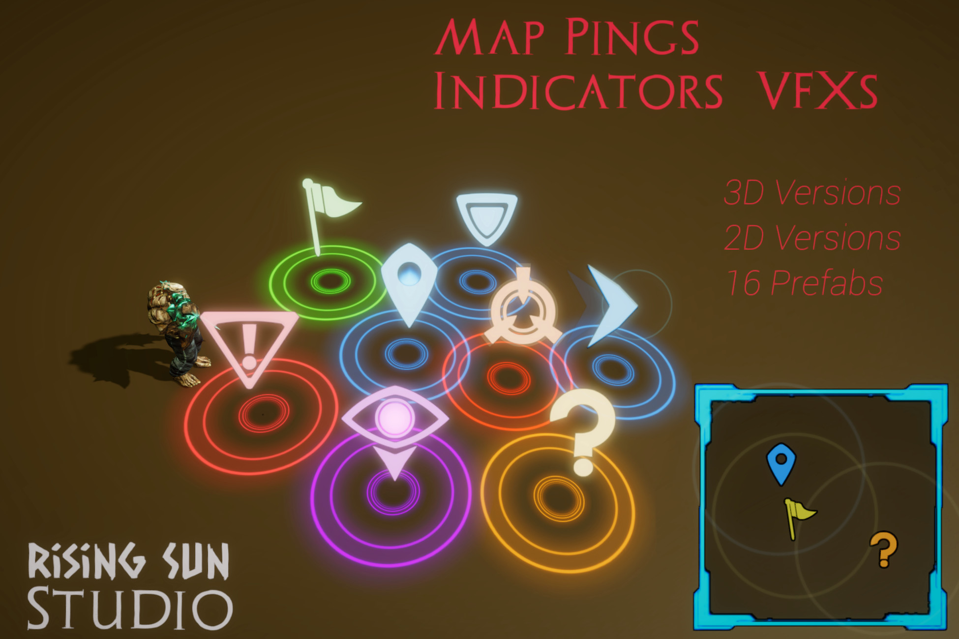 Map Pings | Indicators | VFXs | VFX Particles | Unity Asset Store