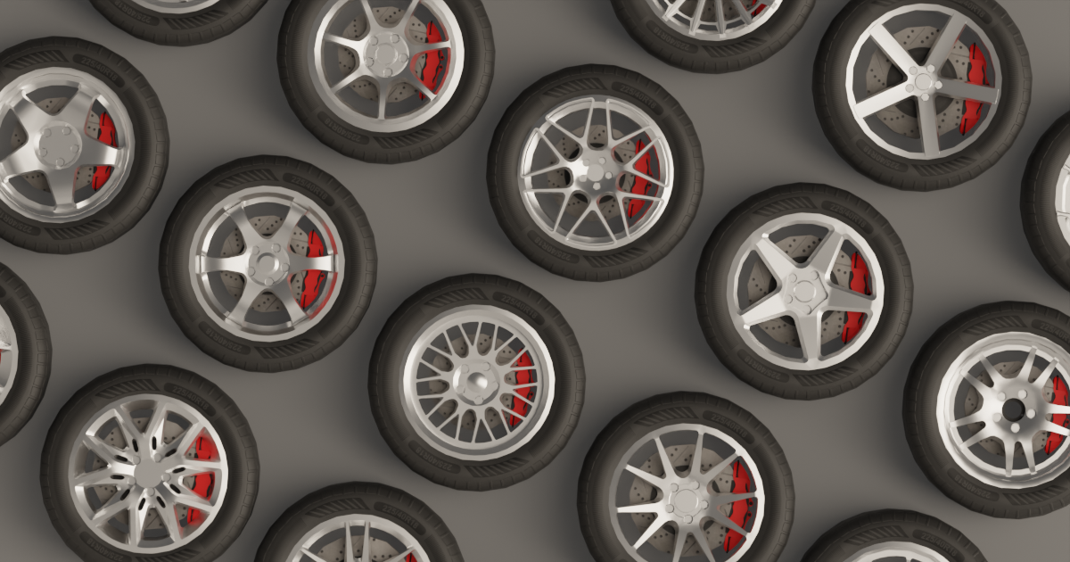 Low Poly Wheel Pack - Mobile Ready | 3D Vehicles | Unity Asset Store