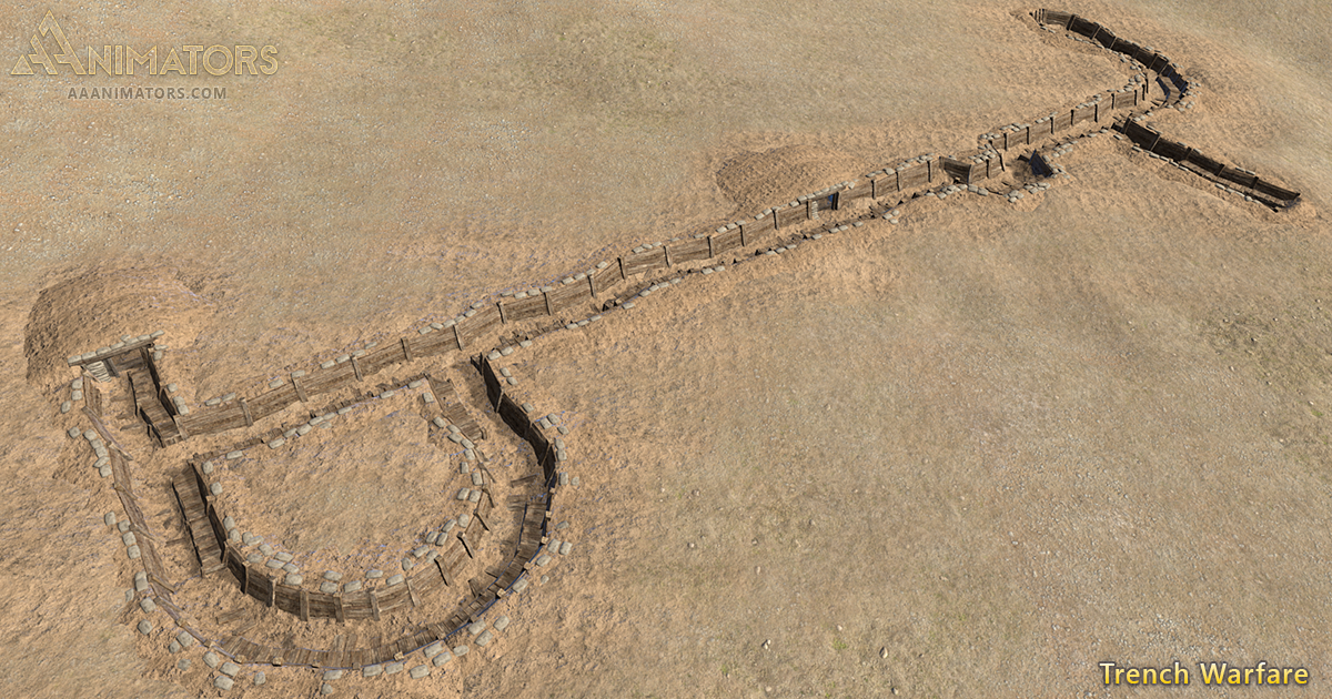 Low Poly Trench Warfare | 3D Environments | Unity Asset Store