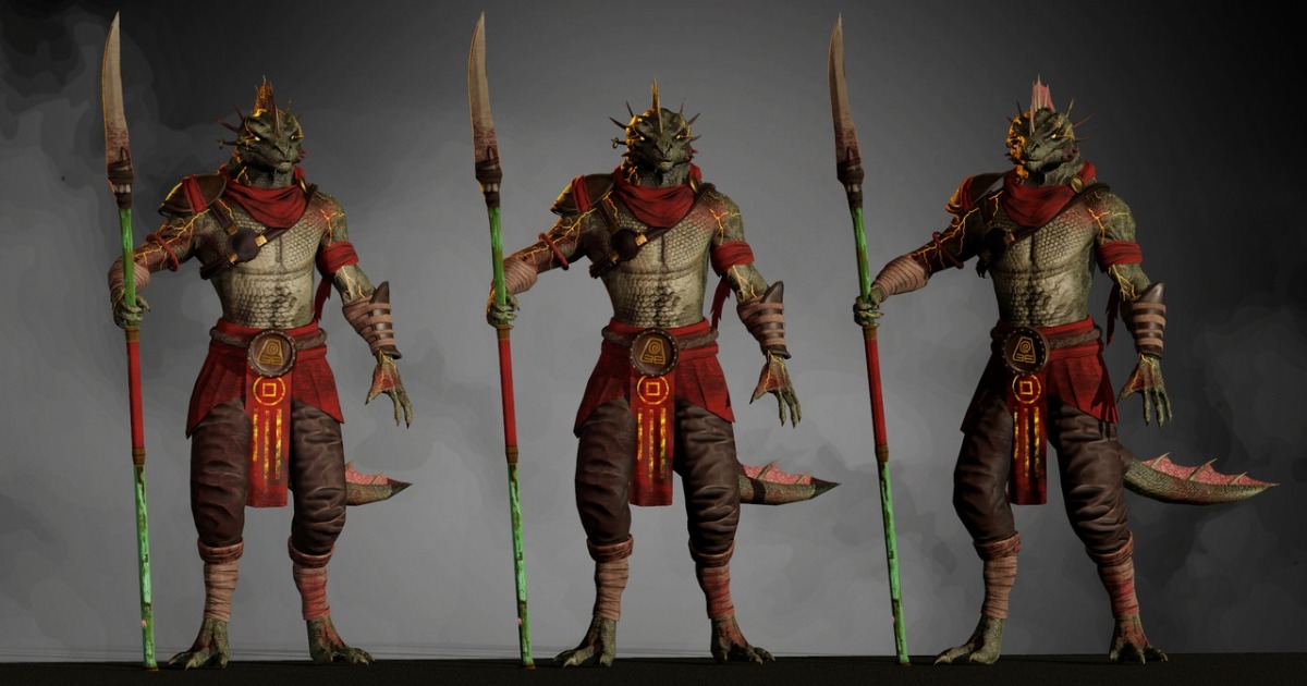 LIZARD MAN WARRIOR PIRATE 2 IN 1 | 3D Creatures | Unity Asset Store