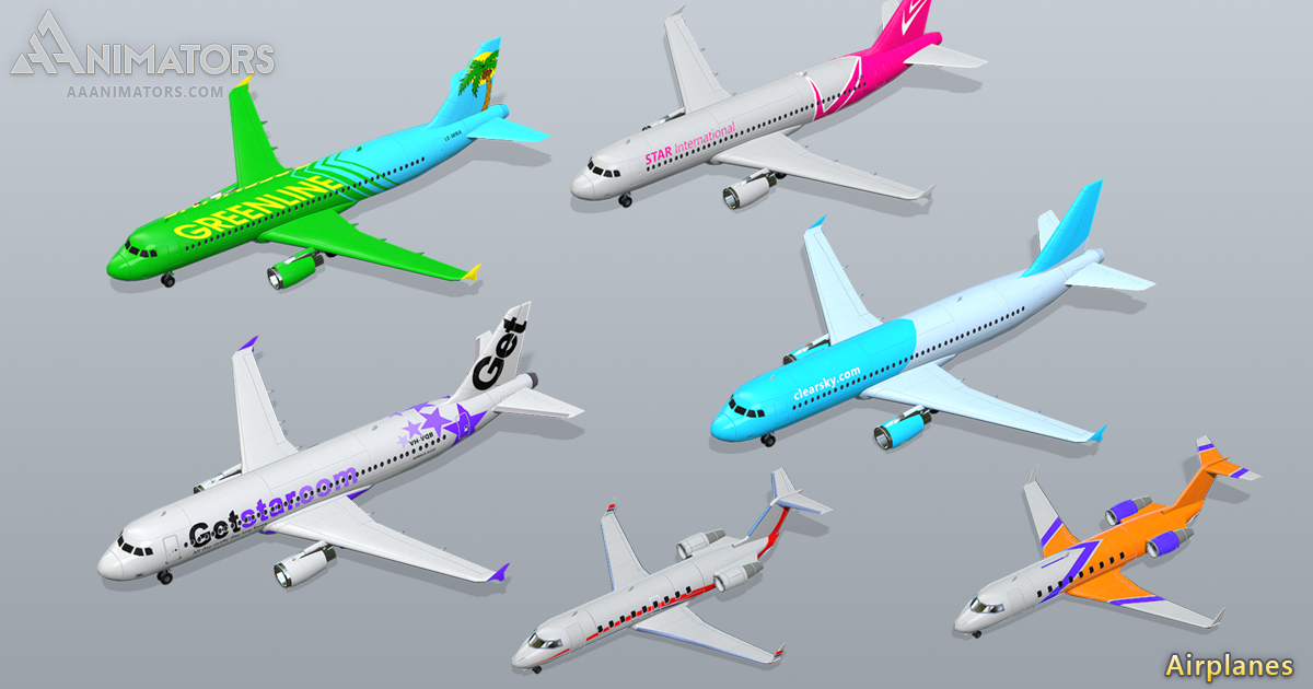 Low Poly Airplanes Pack | 3D Air | Unity Asset Store