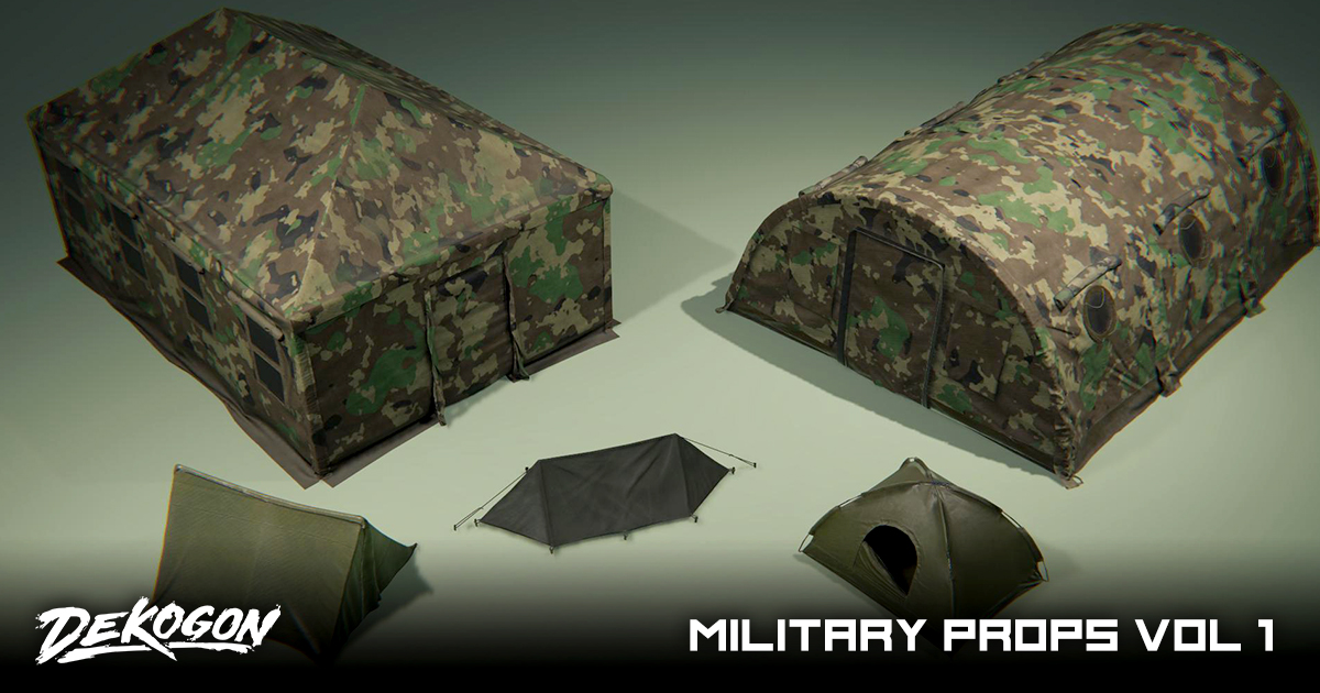 Military Supplies - VOL.1 - Tents | 3D Props | Unity Asset Store