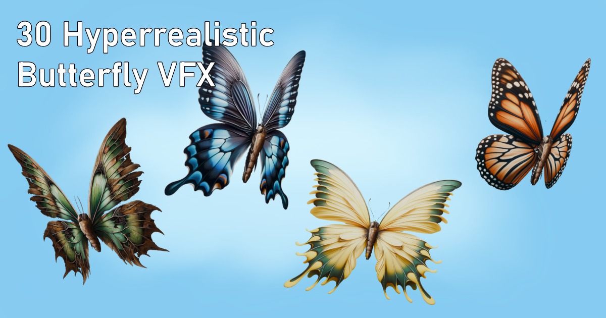 VFX Hyperrealistic Butterfly particles | Environment | Unity Asset Store