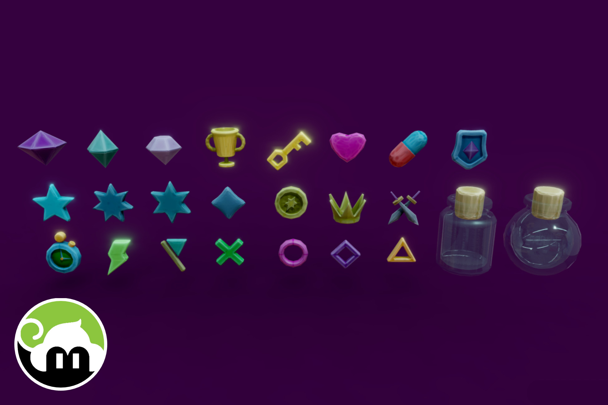 3D Mesh Icons Pack | 3D Tools | Unity Asset Store
