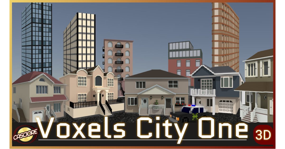 Voxels City One | 3D Urban | Unity Asset Store