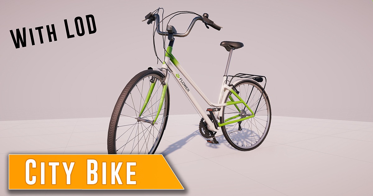 City Bike with LOD | 3D Land | Unity Asset Store