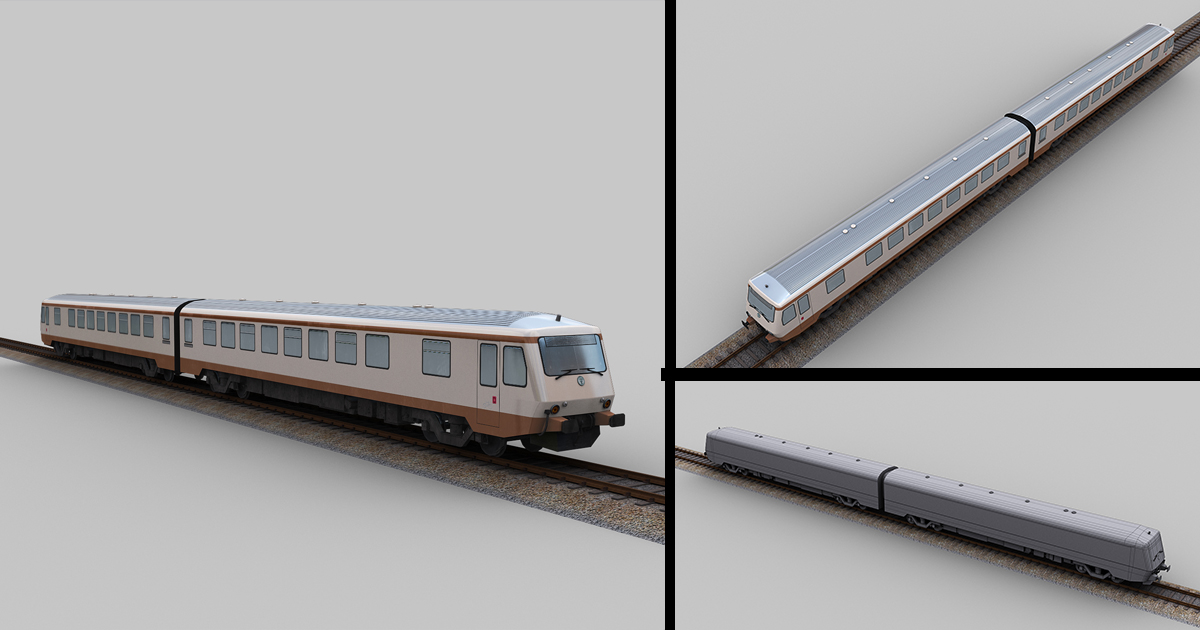 Lowpoly Train 5 | 3D Land | Unity Asset Store