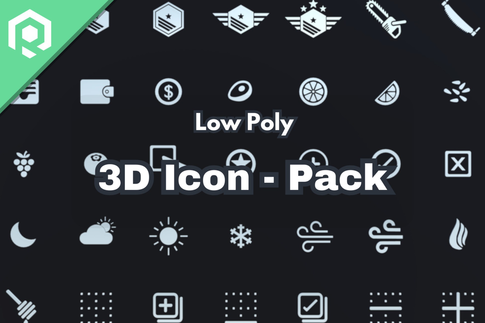 Low Poly 3D Icons - Pack | 3D 소품 | Unity Asset Store