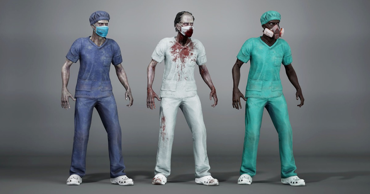 Zombie Medic Clothes | 3D Humanoids | Unity Asset Store