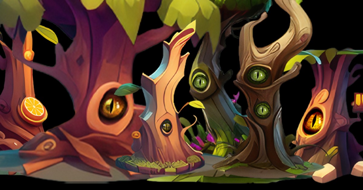 2D Stylized Tree pack 50 png | 2D Environments | Unity Asset Store