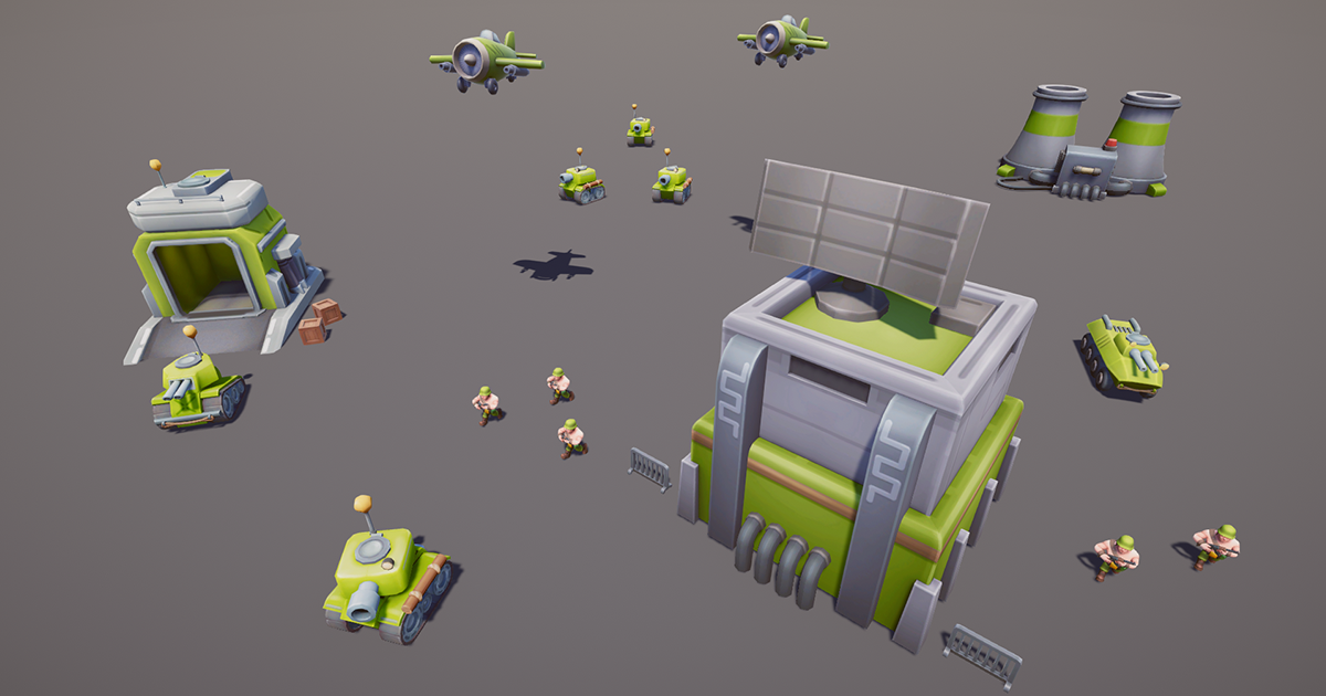 Cartoon Army World | 3D Vehicles | Unity Asset Store