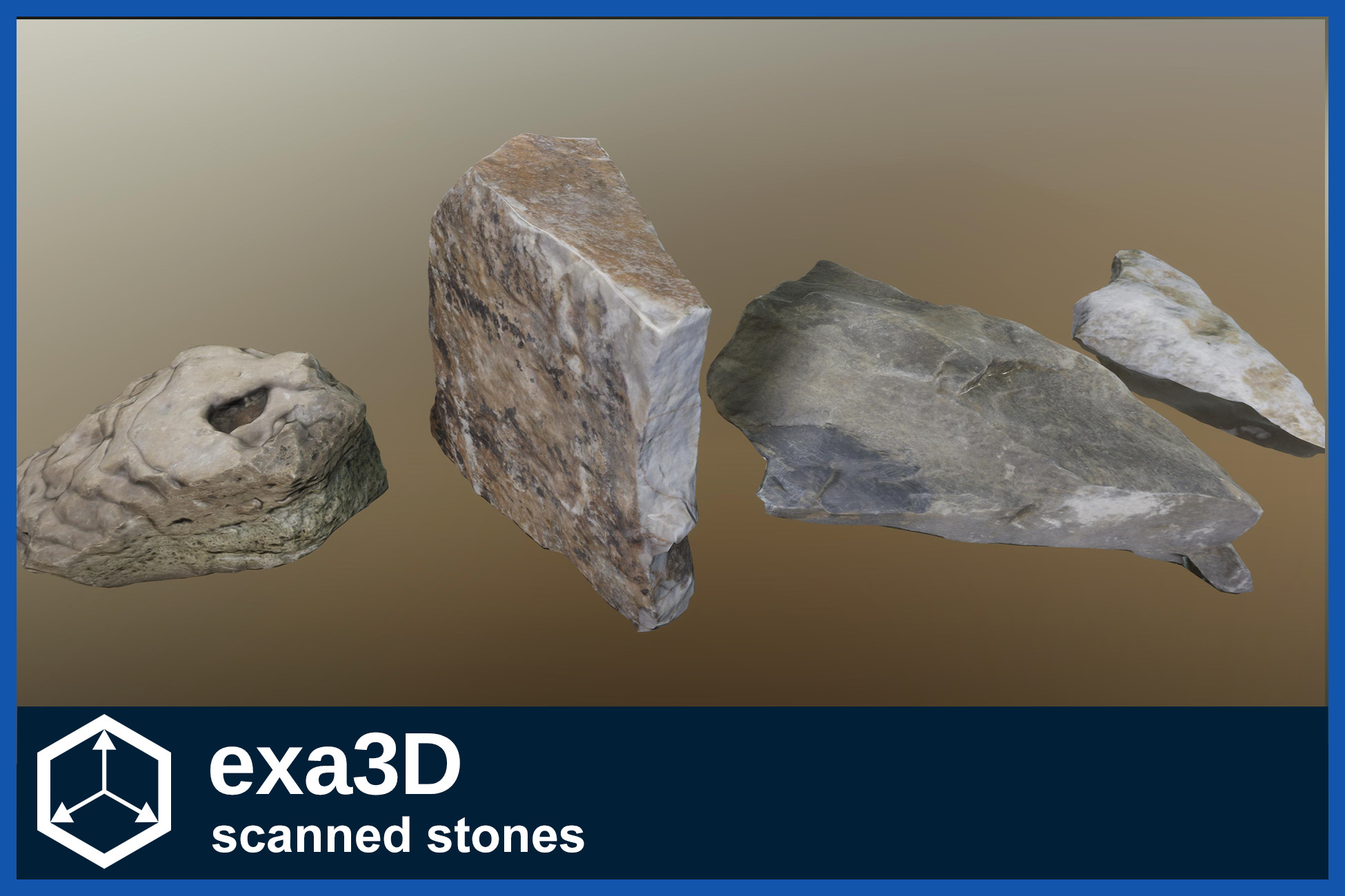 low poly scanned stones | 3D Landscapes | Unity Asset Store