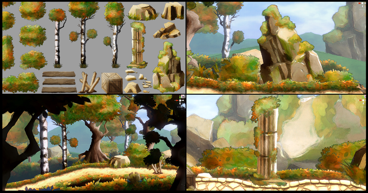 2D Assets Sprite Pack - Forest | 2D Environments | Unity Asset Store