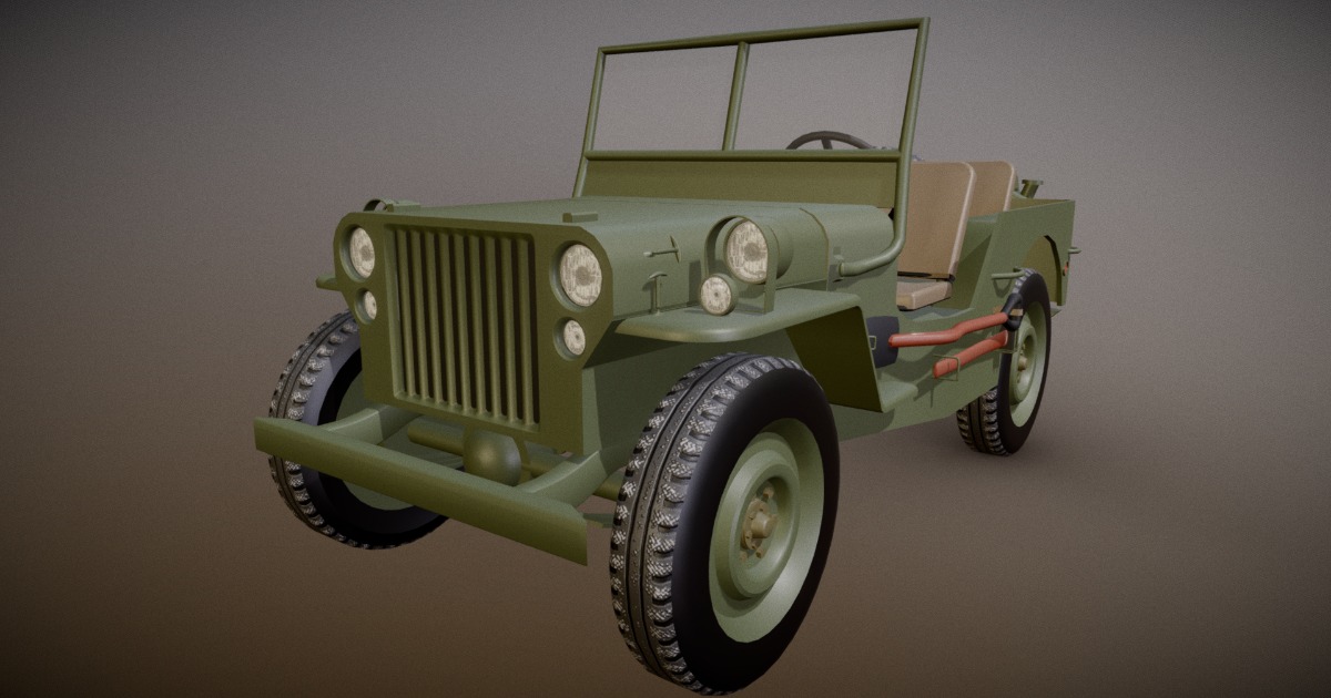SUV military old car | 3D Land | Unity Asset Store