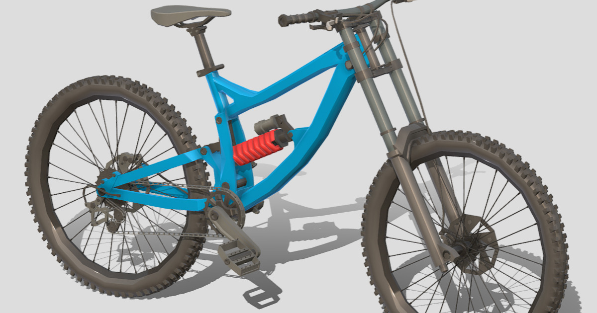 Low-Poly Bicycle # 8 | 3D Land | Unity Asset Store