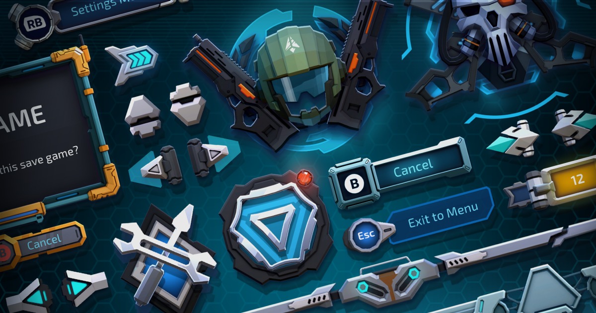 Sci-Fi Menus - Synty INTERFACE - GUI | 2D GUI | Unity Asset Store