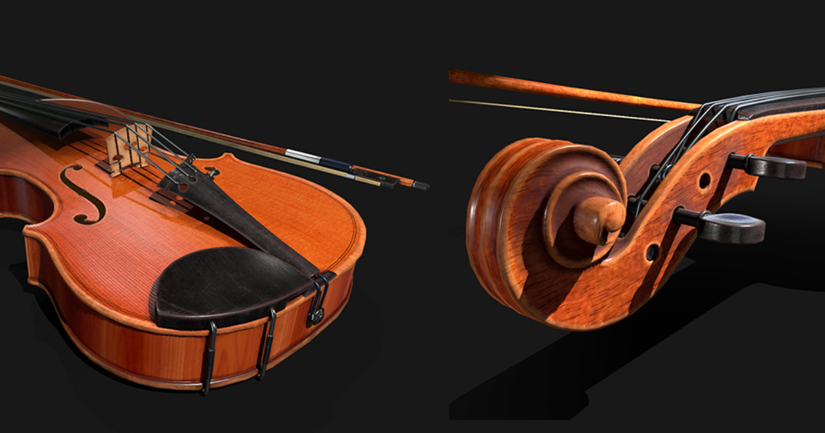 Violin VR Prop | 3D Interior | Unity Asset Store