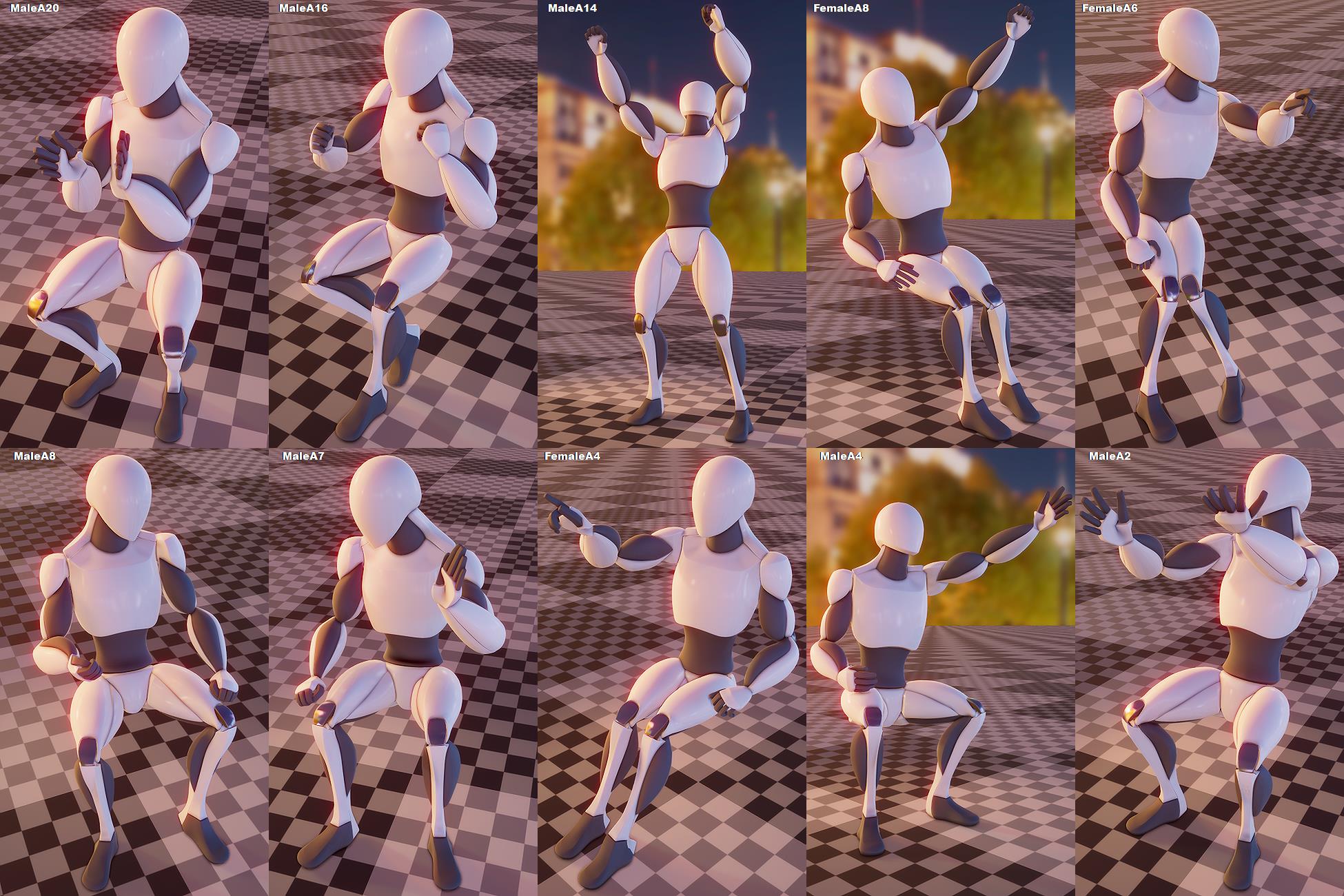 Aa Sitting Audience P1 Animations Package 3d Animations Unity Asset