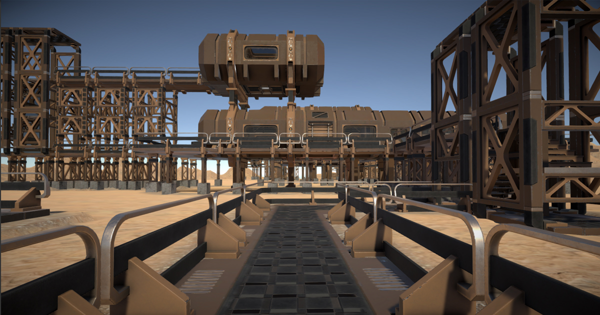 Modular sci-fi Environment G_C2 | 3D Sci-Fi | Unity Asset Store