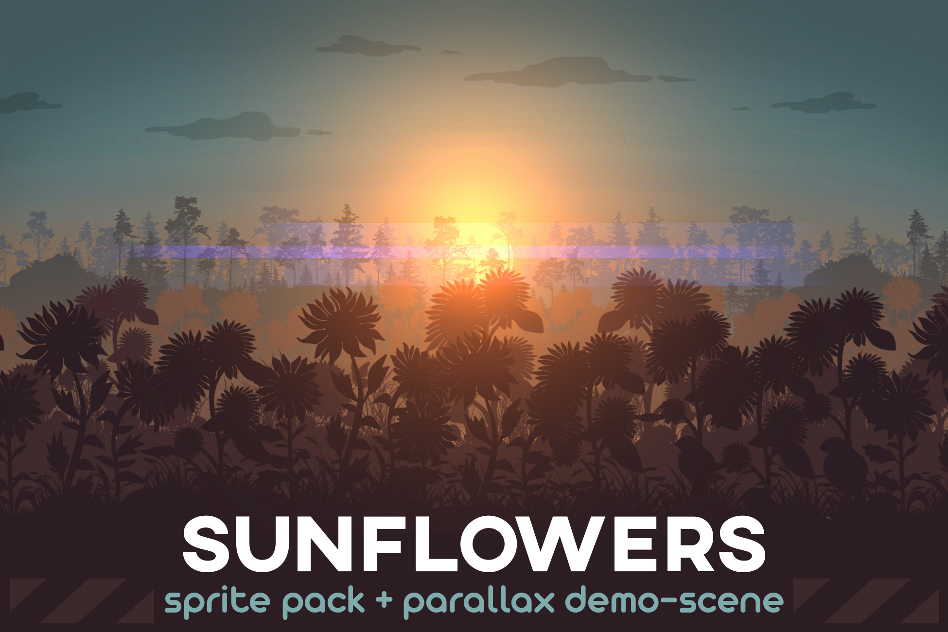 Sunflowers Landscape | 2D Environments | Unity Asset Store