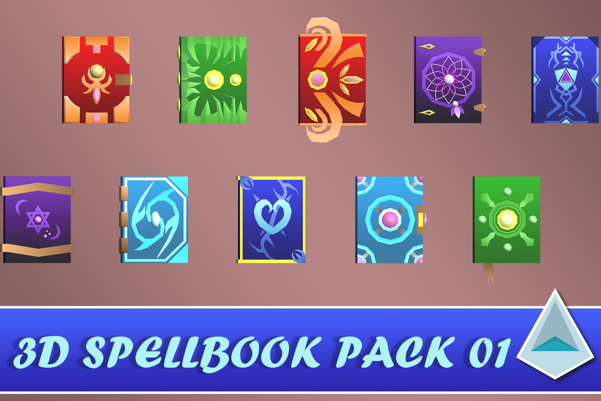 3D Spellbook Pack 01 | 3D Weapons | Unity Asset Store