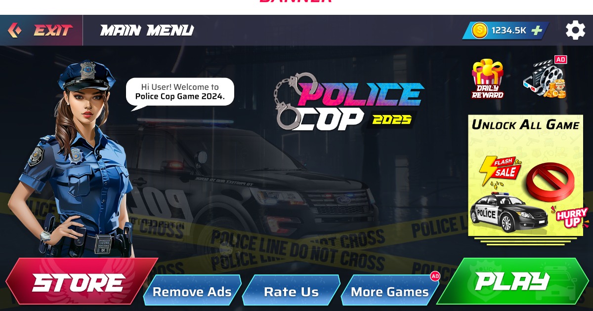 Police Simulator UI Kit ⭐ | 2D GUI | Unity Asset Store