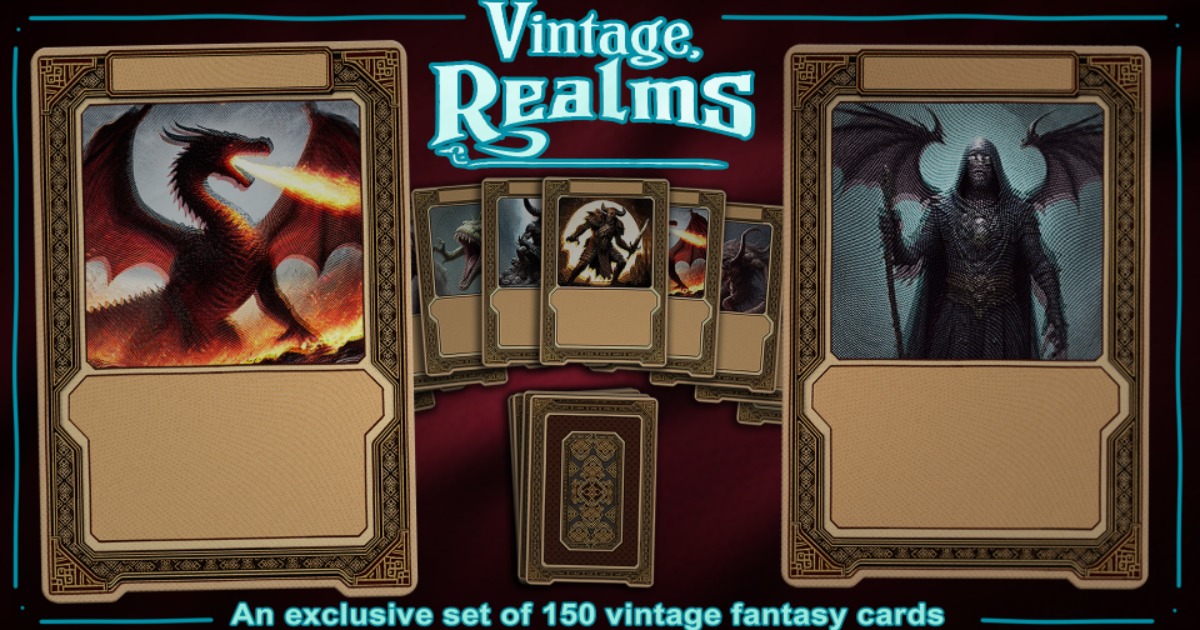 Vintage Realms - 150 Fantasy Cards | 2D GUI | Unity Asset Store