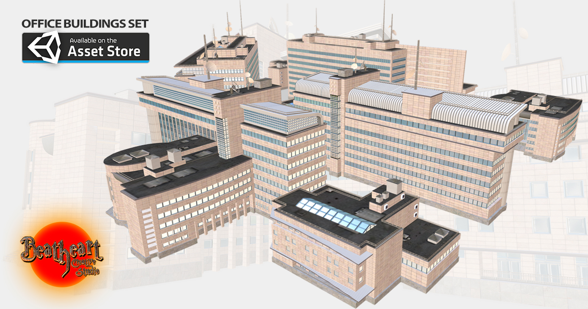 Office Buildings Set | 3D Urban | Unity Asset Store