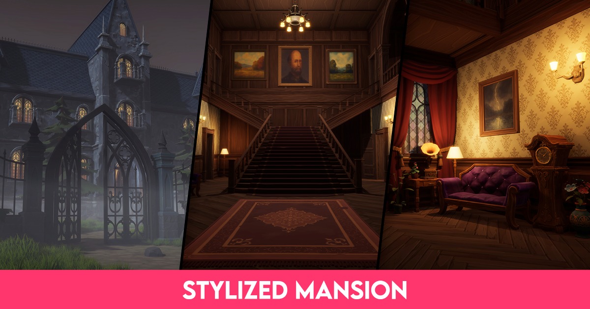 Stylized Victorian Mansion | 3D Environments | Unity Asset Store