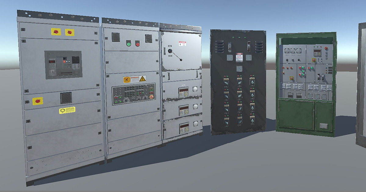 Industrial Control Panels ( AAA quality / PBR ) | 3D Industrial | Unity ...