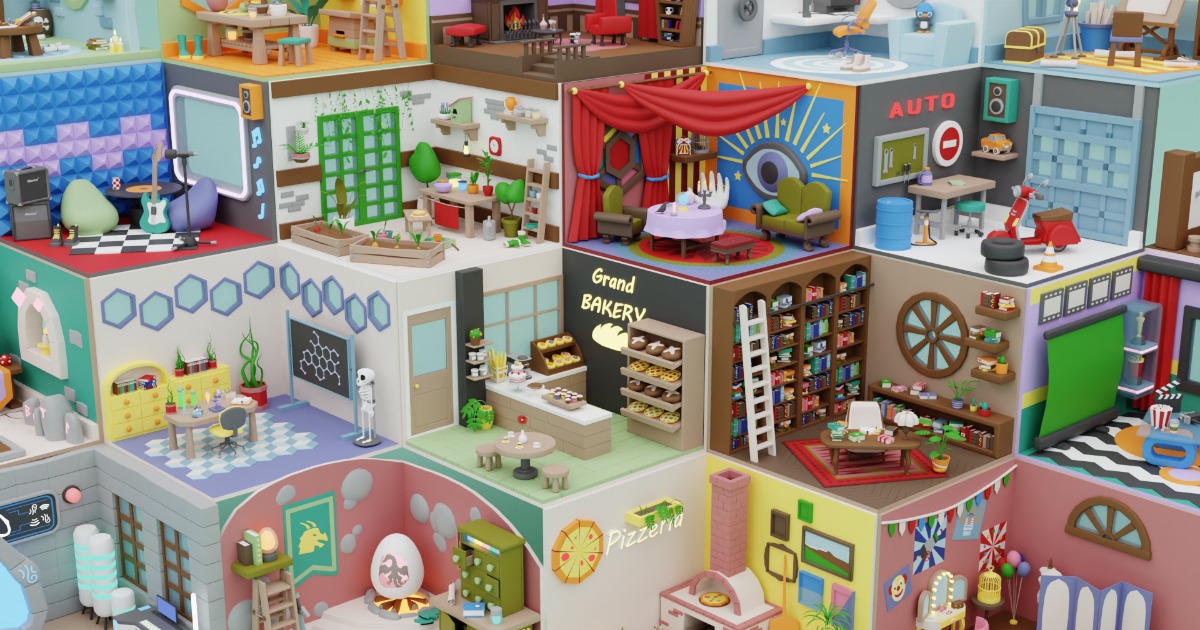 Fantasy Cartoon Profession Rooms | 3D 环境 | Unity Asset Store