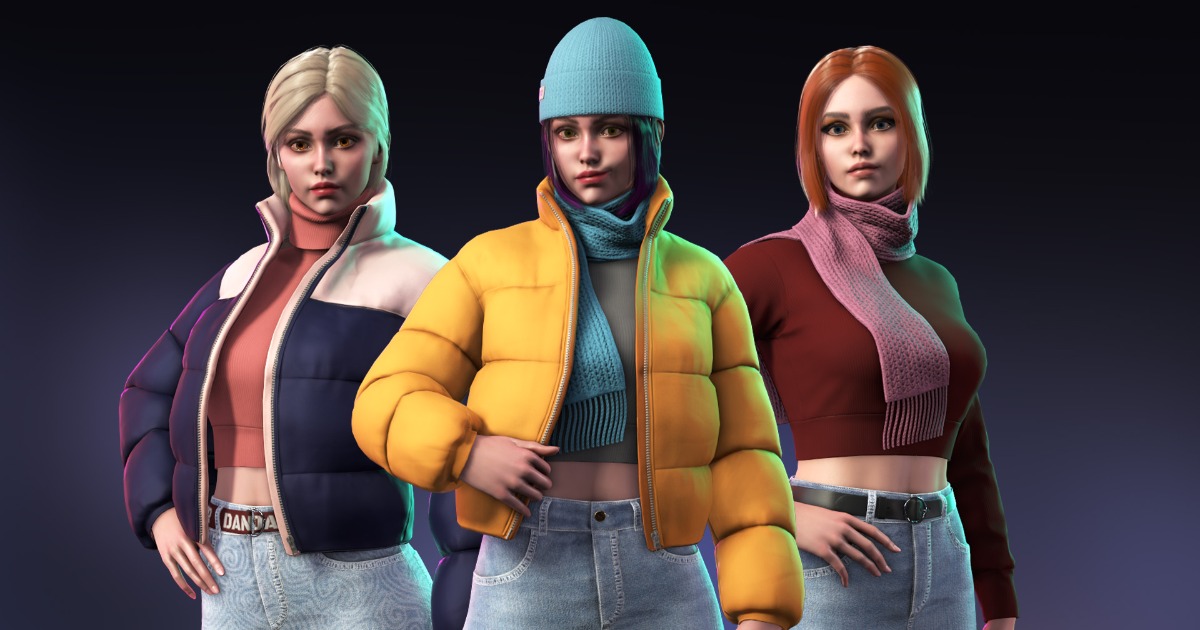 Streetwear Girl 3 (9) - Casual Wear Girls Pack 3 | Characters | Unity ...